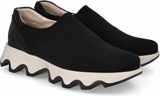 Lince Lince Baskets &agrave; plateforme confortable | Semelle en caoutchouc | Semelle int&eacute;rieure en gel amovible | I50152 | Fabriqu&eacute;es en Espagne, Lycra Mipe Noir,