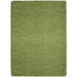 LIFE Tapis Shaggy Uni Poils Longs Tapis Salon Chambre Couloir (Vert - 100x200cm)