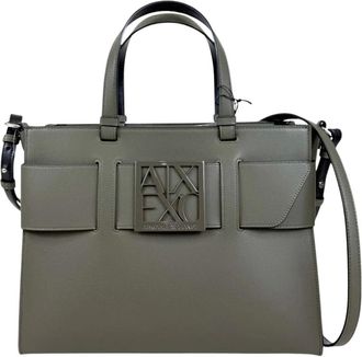 A|X Armani Exchange Femme, Sacs, Vert, Taille: ONE Size Susy Big Tote