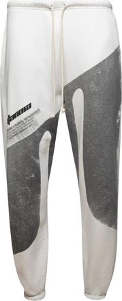 RRR123 Paraclete Jogginghose mit grafischem Print - Weiß