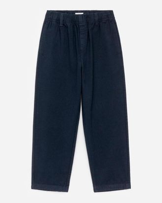 Arket Baumwoll-Chino Mit Schmal Zulaufendem Bein -Blau