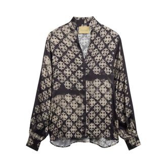 Momoni Margaret Blouse - Femme - Blouses et Chemises - Noir - Taille: 42 FR