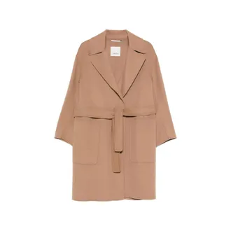 Max Mara Velo Belted Notch-lapel Coat