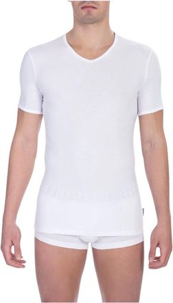 Dirk Bikkembergs Bi-Pack V-Ausschnitt T-Shirt - - Tops - Herren - Wei&szlig; - S