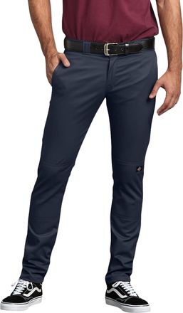 Dickies Herren Skinny Straight Double Knee Work Pant-P Hose, Dark Navy V1, 34W / 32L