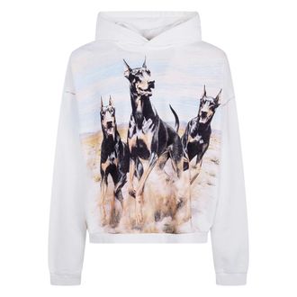 Represent Represent, Homme, Sweatshirts et sweats &agrave; capuche, Blanc, Taille: XL Western Dobermans Sweat &agrave; capuche
