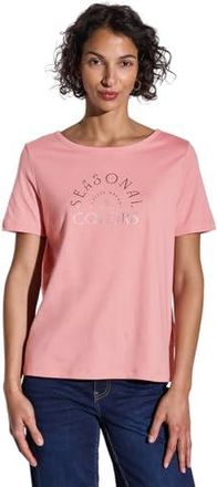 Street One A323170 T-Shirt avec Inscription, Blush Peach, 38 Femmes