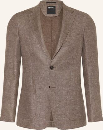 Ermenegildo Zegna Zegna Sakko Drop 7 Extra Slim Fit braun