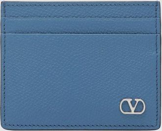 Valentino Garavani Flacher VLogo Signature Kartenhalter aus Kalbsleder