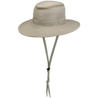 Conner Hats Conner Chapeau Tarpon Springs Floating Femme/Homme - de Safari en Tissu Pluie avec jugulaire, Passepoil Ete Printemps-ete - L (58-59 cm) Beige