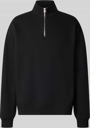 HUGO BOSS Regular Fit Troyer aus Baumwoll-Mix Modell Dalizip
