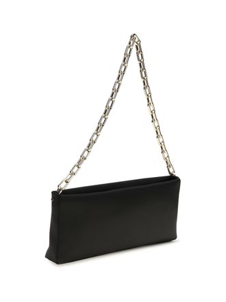 Christian Louboutin Womens Shoulder Bag Maykimay Black Leather Calf Clutch