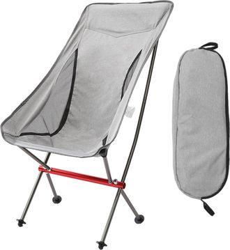 Generic Klappbarer Campingstuhl | Tragbarer Stuhl Zum Sitzen - Rutschfester Sitz,Geeignet F&uuml;r Camping Wandern Angeln Hinterhof Picknick Terrasse Balkon Garten