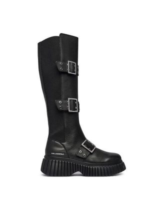 Karl Lagerfeld Stiefel Kreeper Wedge KL44490 Schwarz