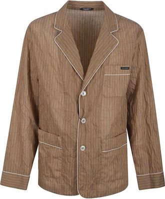 Dolce & Gabbana Homme, Vestes, Brun, Taille: XL Robe style chemise Vanity