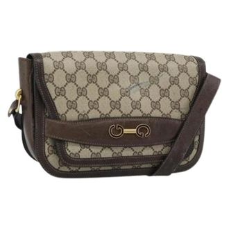 Gucci Sac bandouli&egrave;re vintage doccasion - Femme - Pre-owned - Beige - Taille: ONE Size