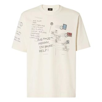 Fendi Herren, Oberteile, Weiß, LGröße