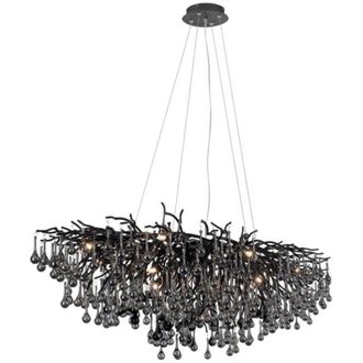 Paul Neuhaus Grand lustre Icicle noir - 2031-18