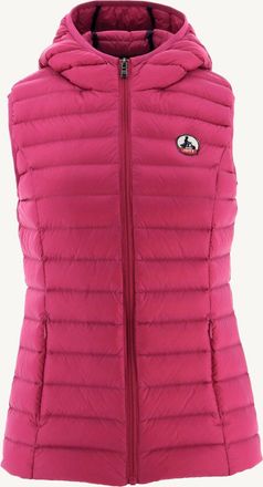 Jott Doudoune l&eacute;g&egrave;re &agrave; capuche sans manches Rose cerise Mali - Taille XS