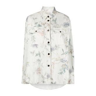 Forte_Forte Blaues Denim Langarmhemd - - Blouses & Shirts - Damen - Mehrfarbig - M