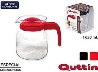 Quttin 58075 Kaffeekanne, Glas, 650 ml, verschiedene Farben