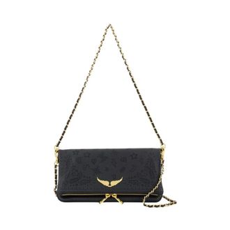 Zadig&Voltaire Sac port&eacute; &eacute;paule Rock Perfo - Femme - Sacs - Noir - Taille: ONE Size