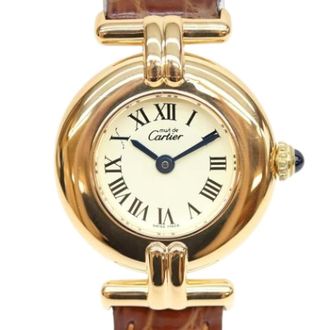 Cartier Montre vintage doccasion - Femme - Pre-owned - Beige - Taille: ONE Size