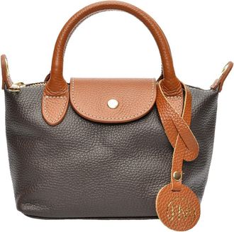 Roberta M Kastanienbraun Rindsledertasche