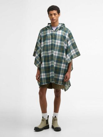 Barbour Regenfester Poncho mit Tartan-Muster in