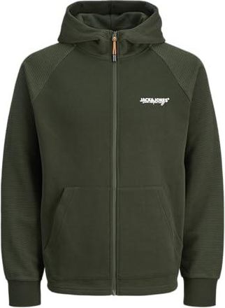 Jack & Jones Zip Hood Jjthatcher Sweat &agrave; Capuche zipp&eacute;, Sac fourre-Tout, XXL Homme