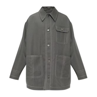 Ami New Wool Worker Jacket - - Jackets - Damen - Grau - XS