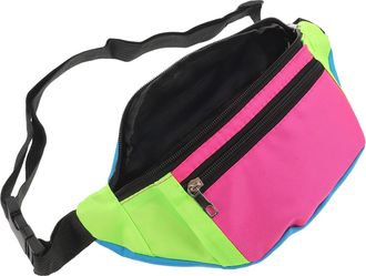 Valiclud Retro Bauchtasche 80 St&uuml;ck Jahre Neon H&uuml;fttasche Verstellbar Leicht Unisex Festival Halloween Tasche
