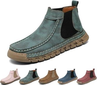 Generic Chaussures orthop&eacute;diques antid&eacute;rapantes pour femme, faites &agrave; la main, confortables, l&eacute;g&egrave;res, mi-hautes, bottines de randonn&eacute;e, chaussures de marche r&eacute;