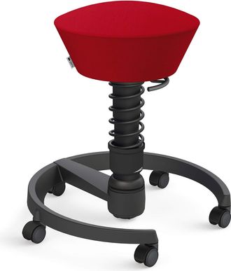 Aeris Swopper - Ergonomischer Hocker - Bürohocker höhenverstellbar - Vielseitiger Schreibtischstuhl für einen gesunden Rücken - Bürostuhl mit Rollen, Feder 