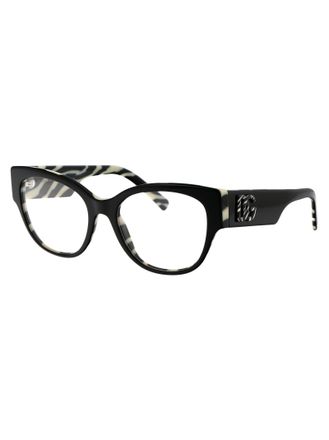 Dolce & Gabbana Womens Sunglasses Black-Zebra Acetate Glasses & Frames Black/zebra