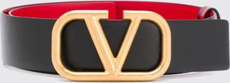 Valentino Garavani VLogo Signature Wendeg&uuml;rtel aus glattem Kalbsleder