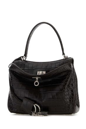 Balenciaga Womens Rodeo Top Handle Bag Black Calf