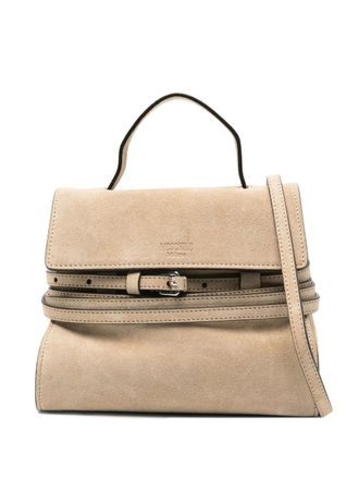 Moschino petit sac cabas Tie Me à rabat - Tons neutres