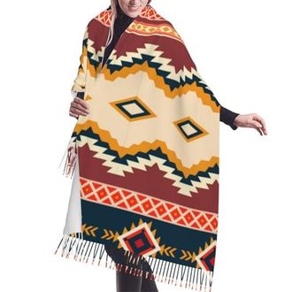 Generic Art Navajo Du Sud-Ouest Des &Eacute;tats-Unis Femme &Eacute;charpe &Eacute;pais Scarf Longue Etole Pour Hiver Automne Soir&eacute;e Cadeau