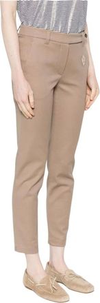 Brunello Cucinelli Femme, Pantalons, Brun, Taille: 38 FR Chinos