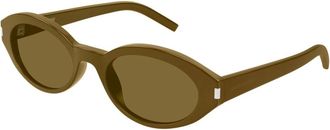 Saint Laurent Plump Sonnenbrille - - Accessories - Damen - Braun - 51 MM
