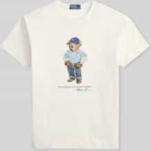 Polo Ralph Lauren Regular Fit T-Shirt aus reiner Baumwolle mit Polo Bear Print