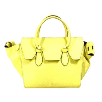 Celine Pre-owned Leder Schultertasche - - Pre-owned - Damen - Gelb - ONE SIZE