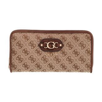 Guess Samantha SLG Portefeuille zipp&eacute; - Femme - Accessoires - Brun - Taille: ONE Size