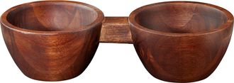 ASA 2er 93912970 Snack Bowl, Akazie massiv, 24 x 11 h, 6 cm