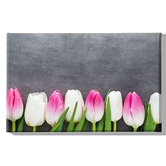 Homemania Wandbild, Blumen, Natur, für Wohnzimmer, Schlafzimmer, mehrfarbig, 45 x 3 x 70 cm, HM20KNV45 x 70 - 132, Polyester, Holz