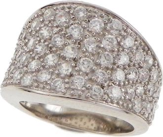 Orphelia Jewelry Damen-Ring 925 Sterling-Silber mit Zirkonia Weiss Gr. 58 (18.5) ZR-3490/58