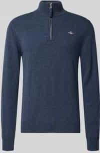 GANT Regular Fit Pullover mit Strick-Optik aus reiner Lammwolle