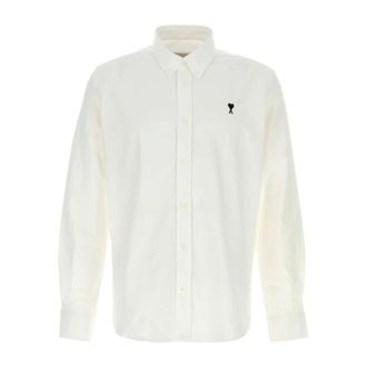 Ami Homme, Chemises, Blanc, Taille: XL Ami De Coeur Button-Down Shirt