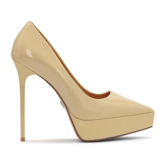 Kazar Lackierte beige Plateau-Pumps - - Shoes - Damen - Beige - 39 EU